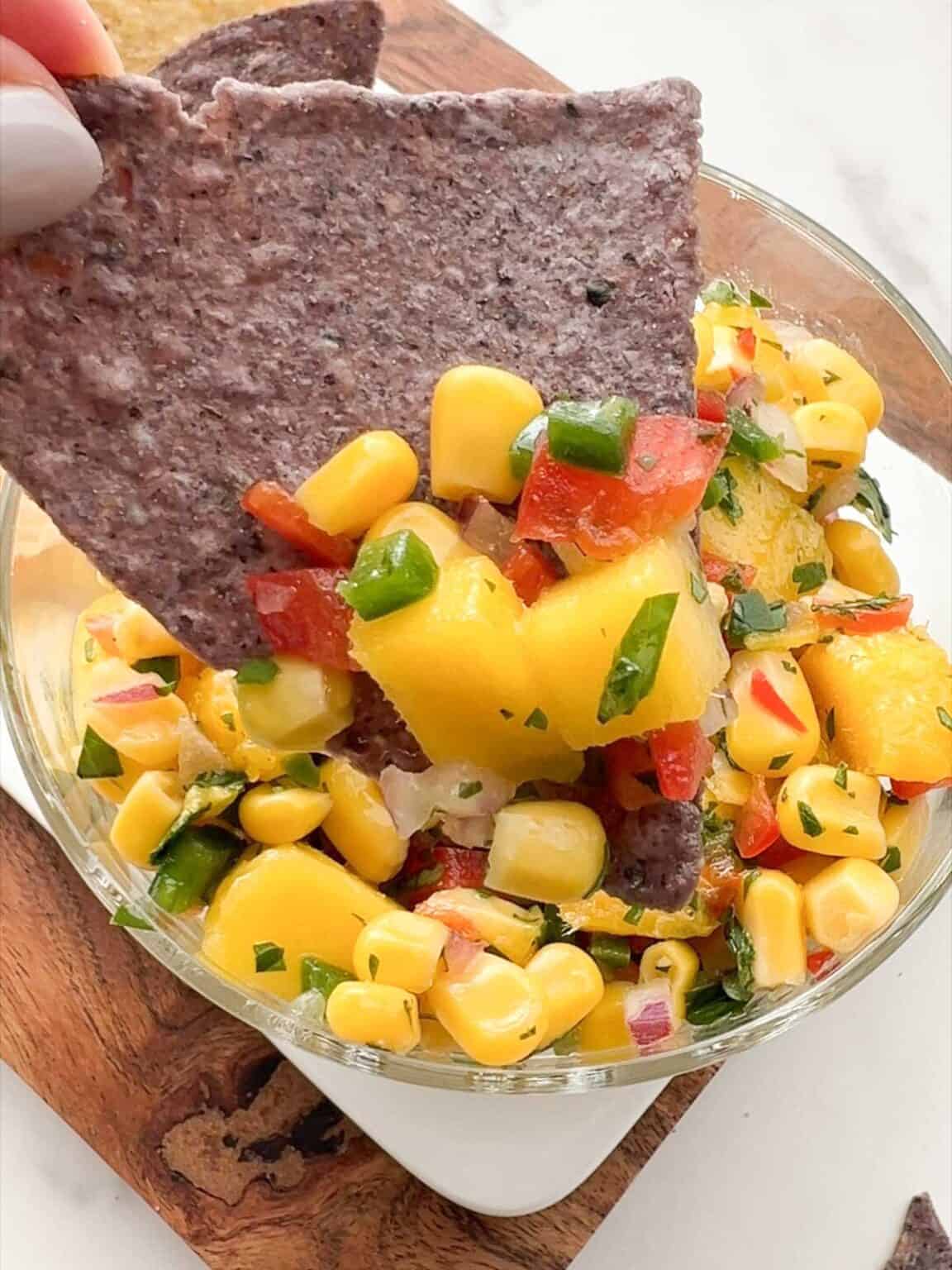 Mango Corn Salsa - Little Nonni