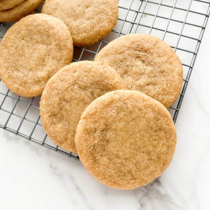 3 Ingredient Brown Sugar Cookies - Little Nonni