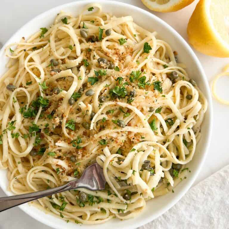 Lemon Caper Pasta - Little Nonni