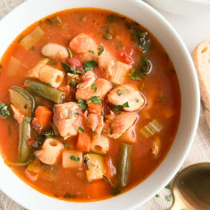 Chicken Minestrone Soup - Little Nonni