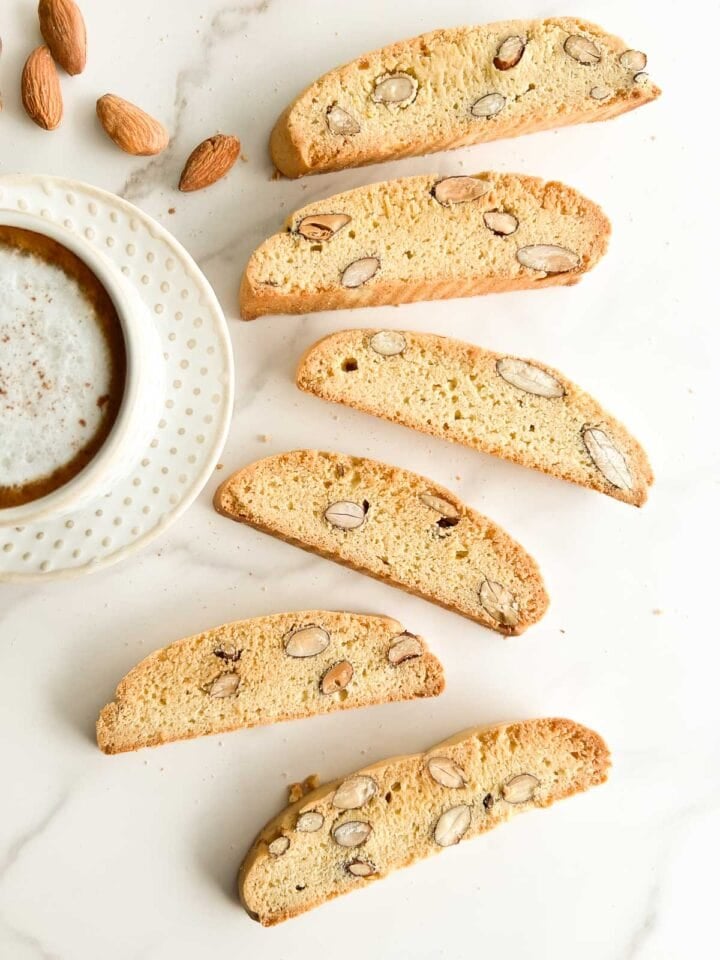 Almond Biscotti (Cantucci) - Little Nonni