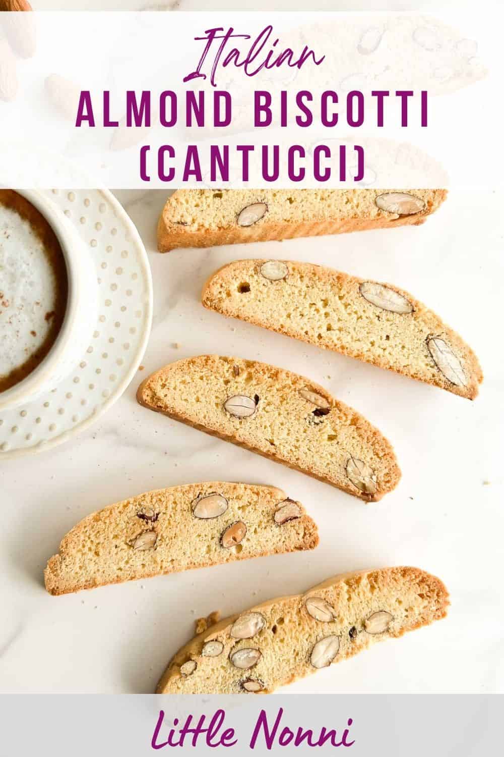Almond Biscotti (Cantucci) - Little Nonni