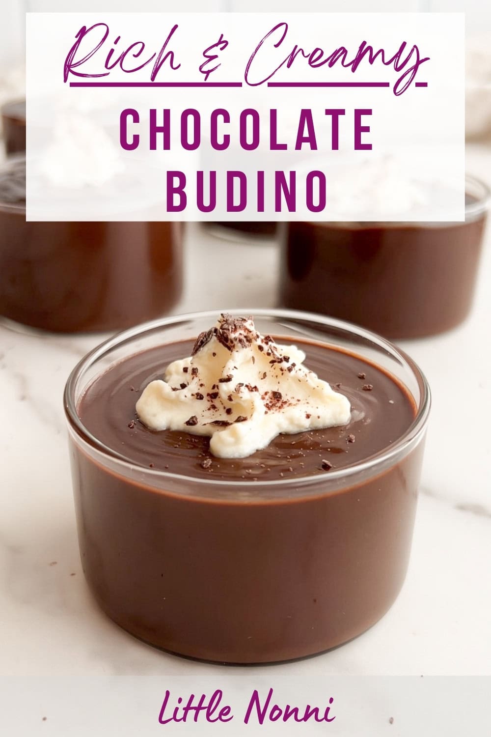 Chocolate Budino (Italian Chocolate Pudding) - Little Nonni